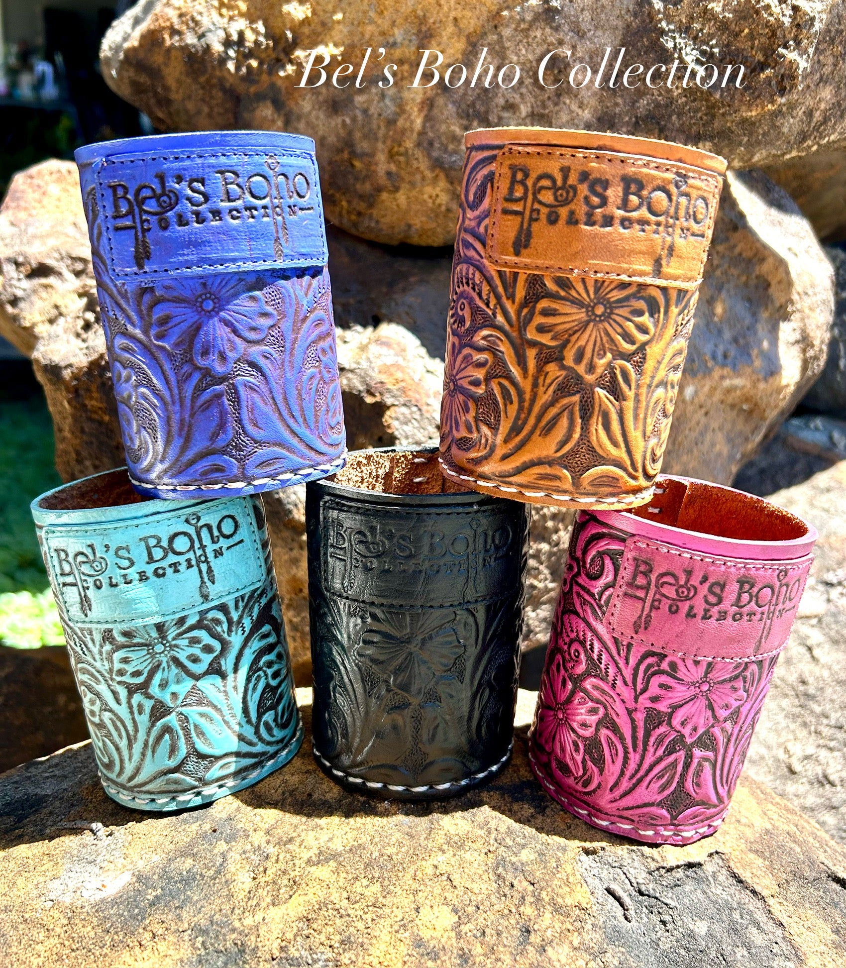 Leather Stubby Coolers – Bel’s Boho Collection