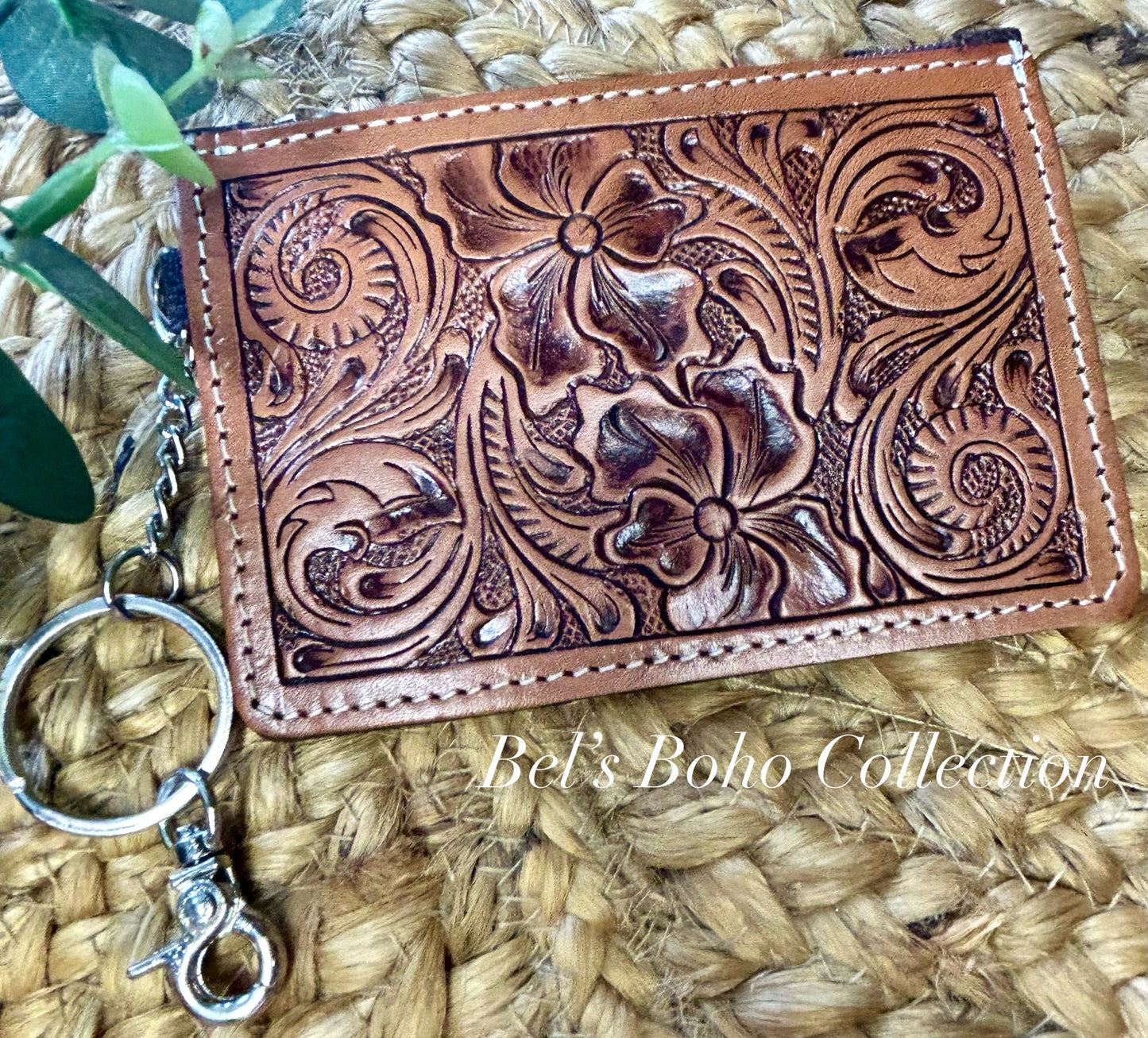 Hand Tooled Leather Key/Card Case – Bel’s Boho Collection