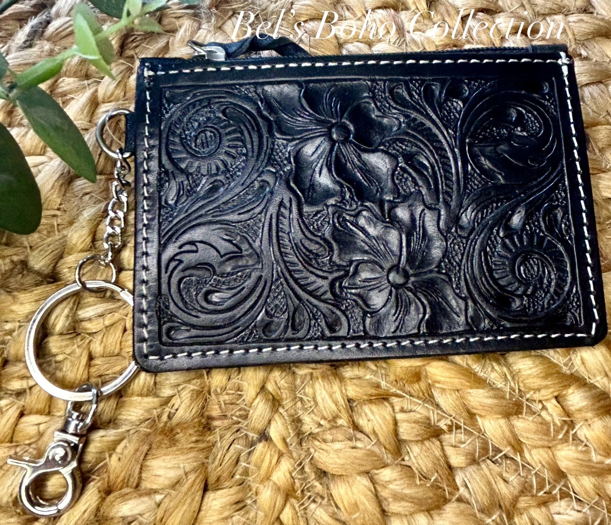 Hand Tooled Leather Key/Card Case – Bel’s Boho Collection